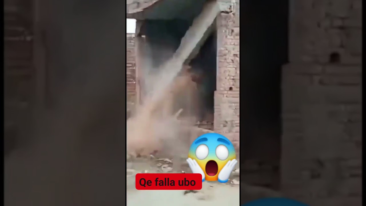 “Colapso de viga en fachada 🏚️ error estructural ⚠️ #albañileria #ingenieros #ErroresDeConstrucción