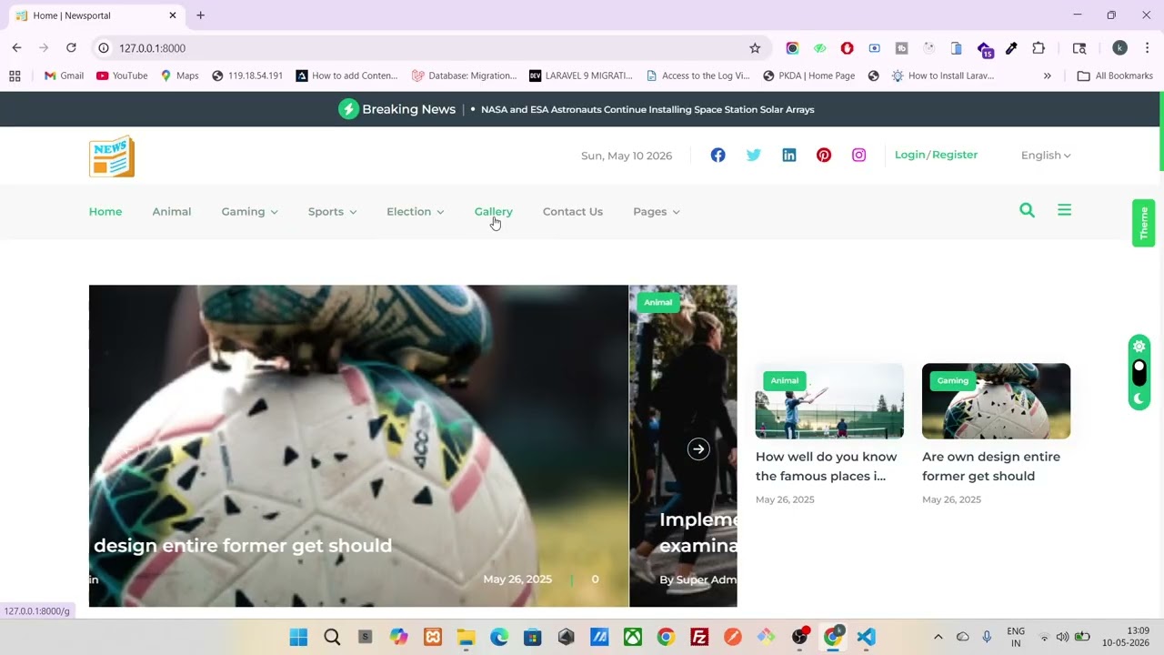 Laravel News Portal script by me
