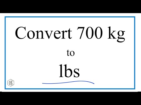 How to Convert 700 Kilograms to Pounds (700kg to lb)
