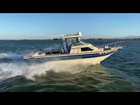 25 ft Crestliner Eagle drive-by on the delta