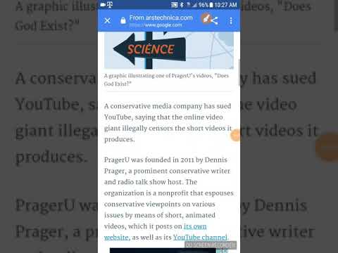 Prager U is suing YouTube