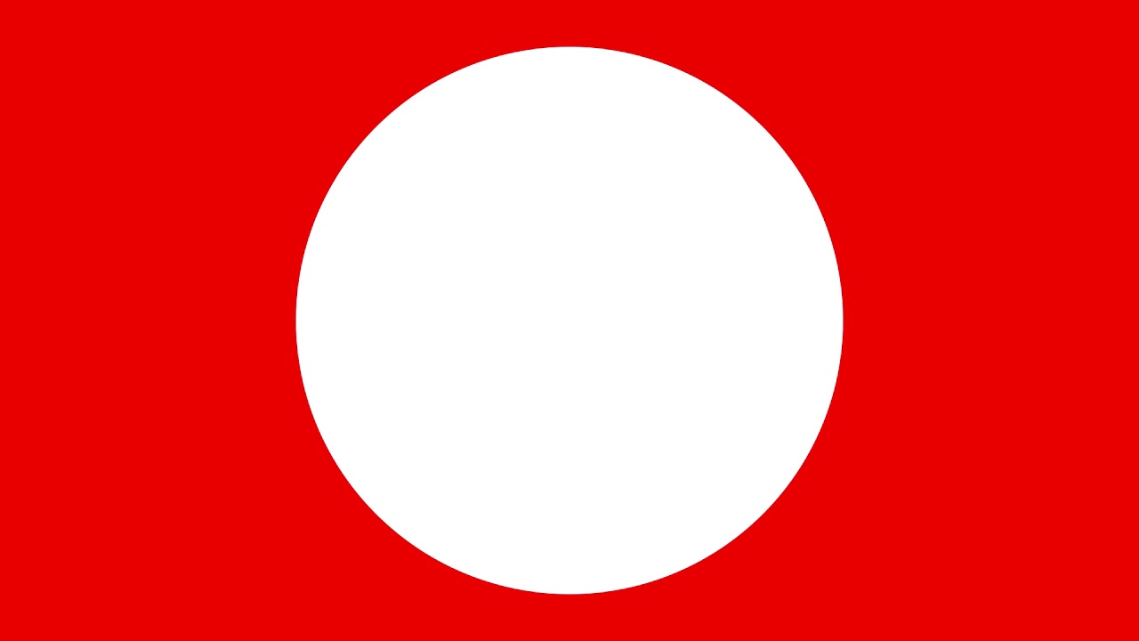 White Circle Red Background Scale Down