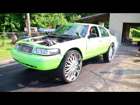 Ford Crown Victoria Donk Hits the Drag Strip with Twin-Turbo V8, 30 ...