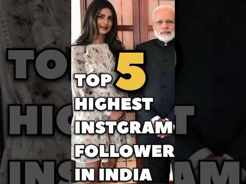 TOP 5 HIGEST INSTAGRAM FOLLOWERS IN INDIA #india #bharat #viratkohli #narendramodi #aliabhatt #rich