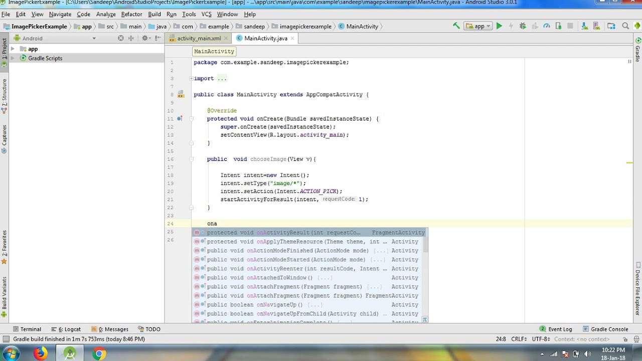 Image Picker in android easiest tutorial
