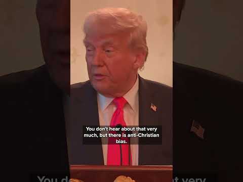 President Trump talks about "radical indoctrination" and "anti Christian bias"
