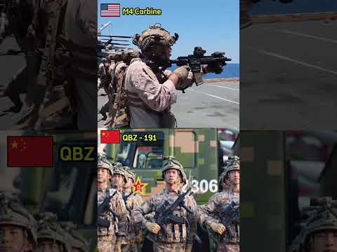 US Marines Training with M4 Carbine vs Chinese Army with QBZ-191: Who’s More Professional? #military
