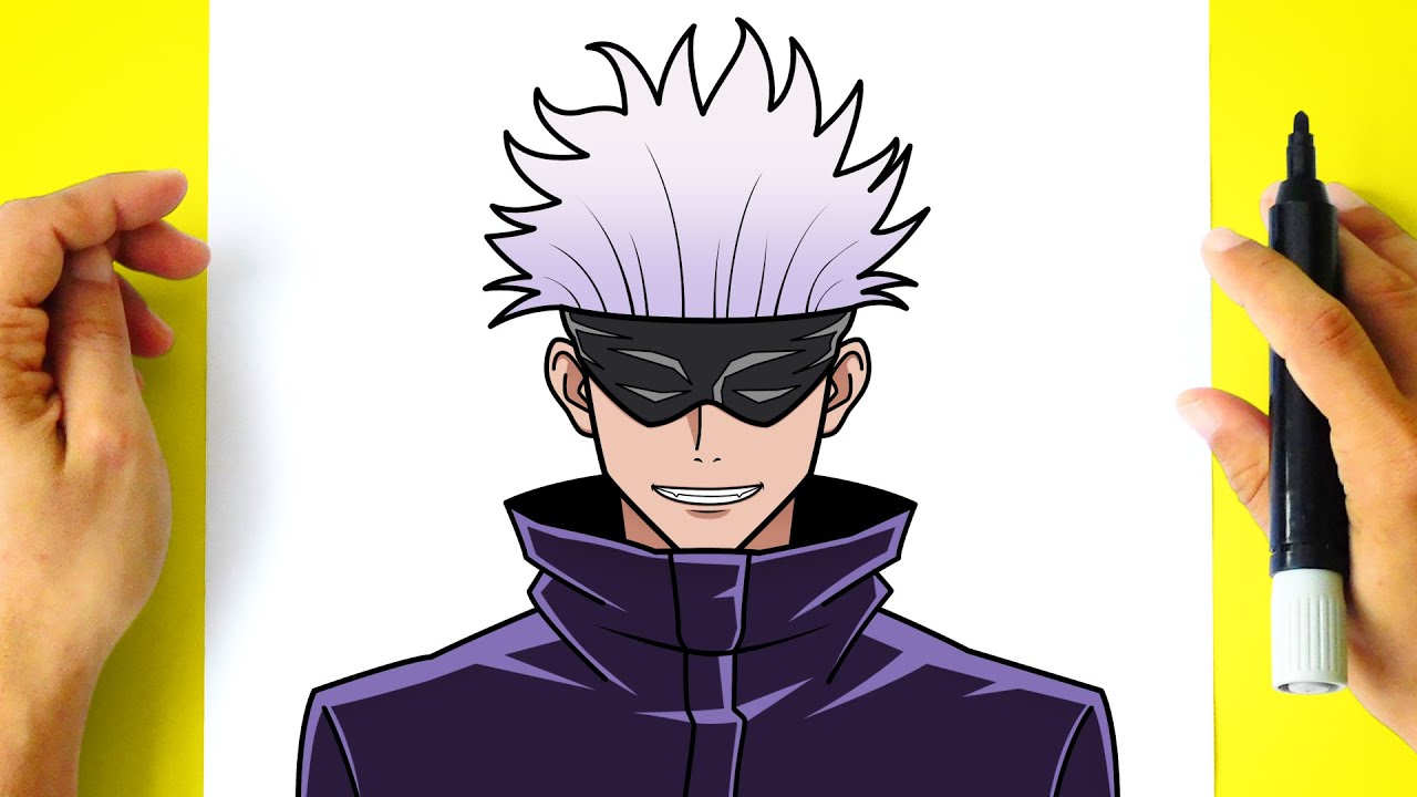 How to DRAW SATORU GOJO - Jujutsu Kaisen