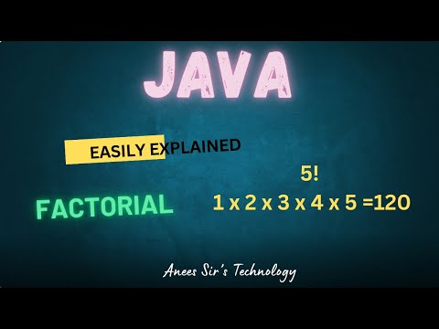 Factorial Number in Java Programming Language