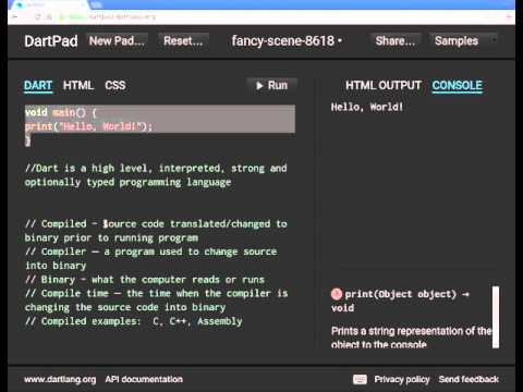 Dart Computer Programming for Beginners: 01 Introduction