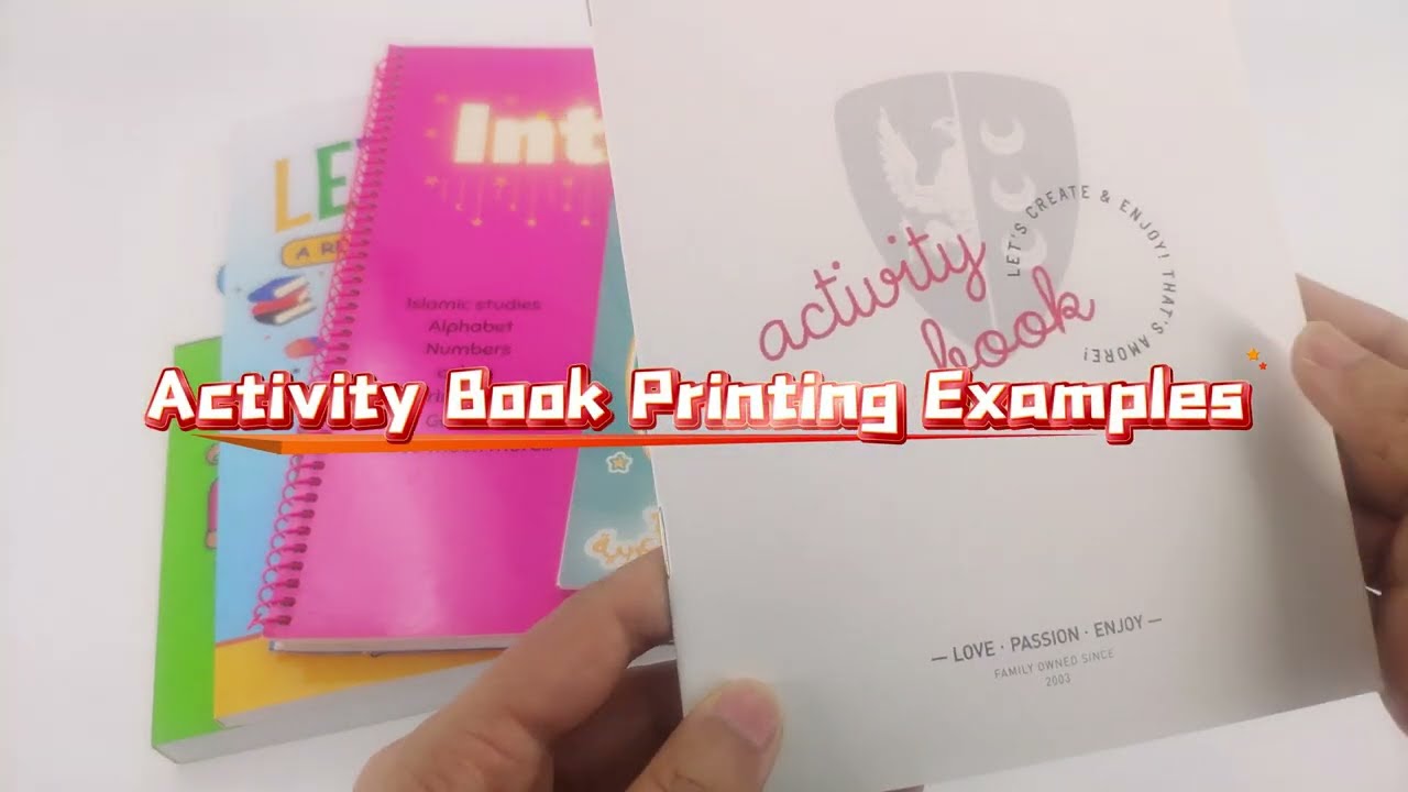 Custom High Quality Activity Book Printing in China