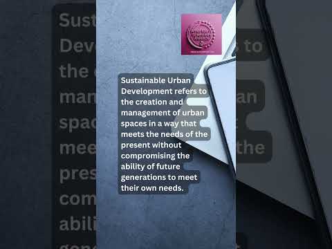Sustainable Urban Development #sciencefather #EcoFriendlyCities #smartcities #sustainableliving