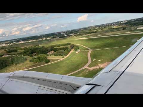 Takeoff from Madison (MSN) airport, onboard American Airlines