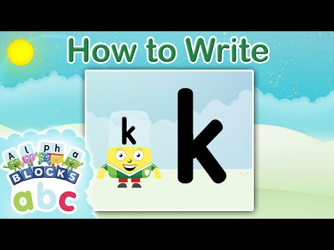 @officialalphablocks - Learn How to Write the Letter K | Zig-Zag Family | How to Write App