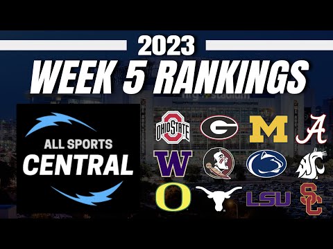 2023 Week 5 College Football Rankings! - CFB Top-25