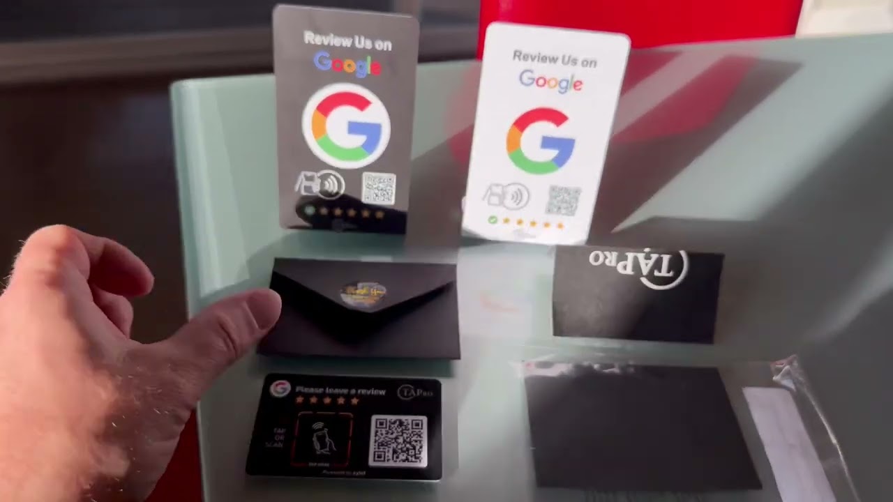 NFC Google Review Stands – Black Bundle for Fast, Effortless Feedback