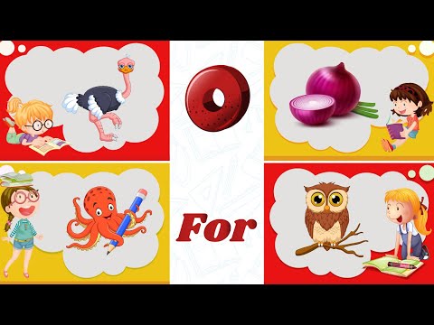 Words That Start with O | Introduction Of Letter Oo | Letter O for kids | RooNo Tv
