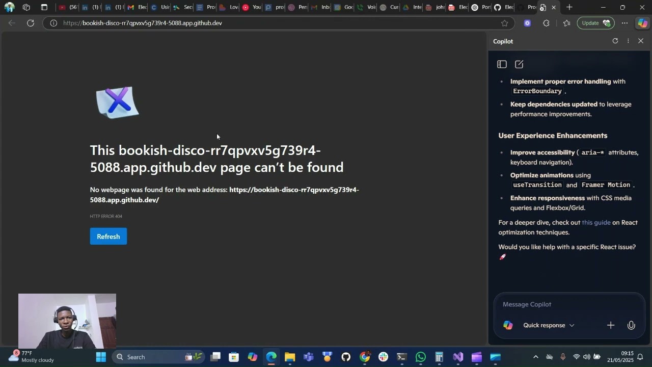 Run a .NET Web API in GitHub Codespaces with SQLite — Full Setup & Fixes