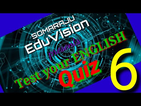 Test your ENGLISH Quiz - 6 | what is another word for.....