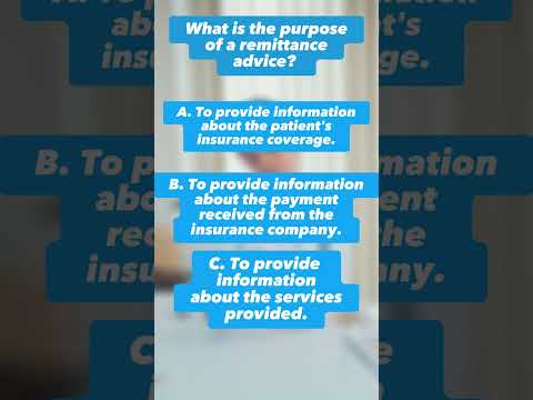 What is the purpose of a remittance advice?