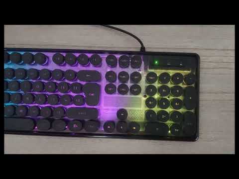 KBL-707R Retro keys Transparent Gaming Backlight Keyboard #esuntec #gaming #gamingkeyboard #keyboard