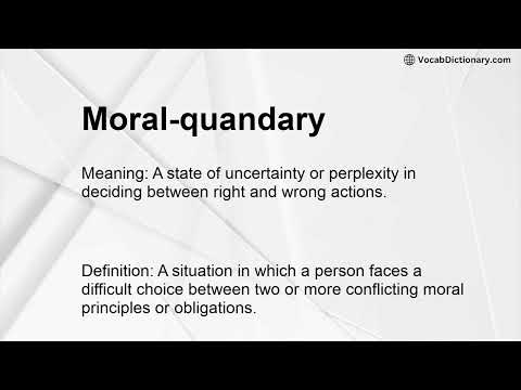 Moral-quandary Meaning