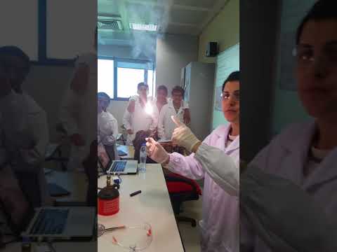 Reaction of magnesium with oxygen