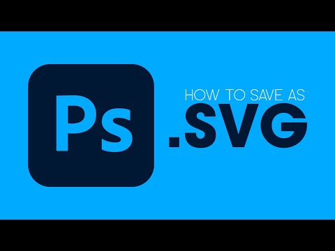 How to Convert or Save Files as SVG Format in Photoshop | SVG Support in Photoshop.