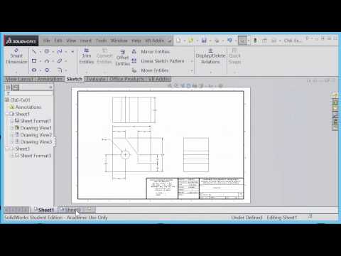 Saving SolidWorks Drawing Sheet Format File