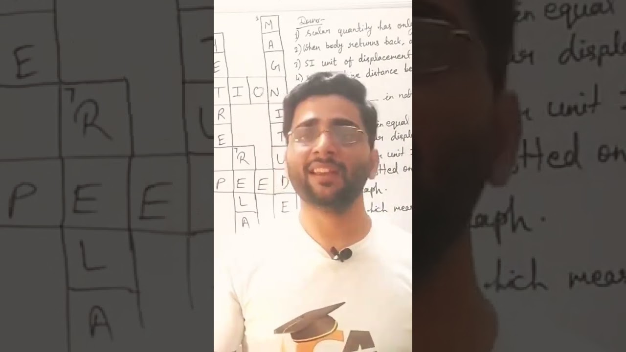 Physics Cross Words Puzzle Game
