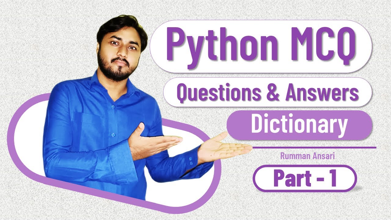 Python MCQ - Dictionary