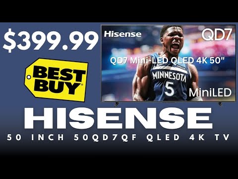Hisense 50 INCH QD7 Series | 50QD7QF | LED 4K Fire TV | Best 50 INCH TV | Best 50 Inch TV Under $400