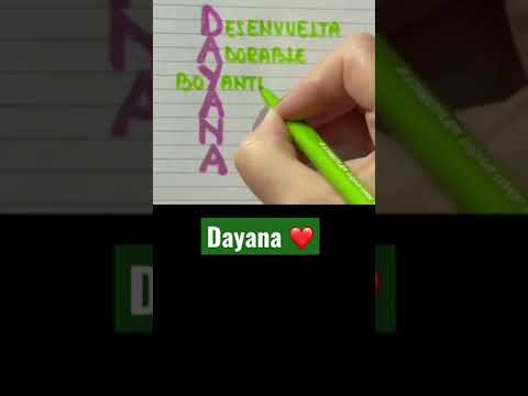 Significado del nombre DAYANA #significado #nombre #dayana