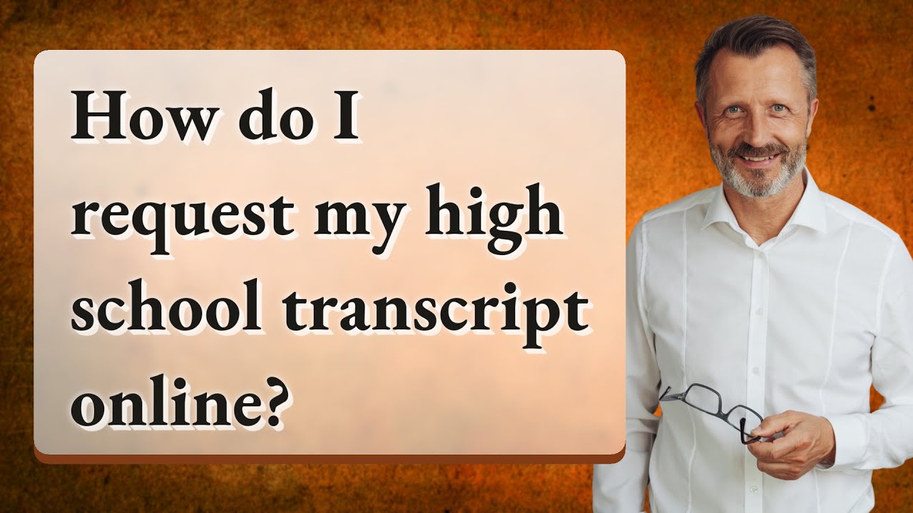 How do I request my high school transcript online?