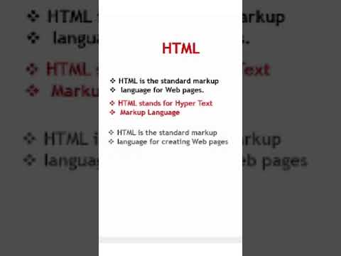what is html -definition of html -What is an HTML Element?