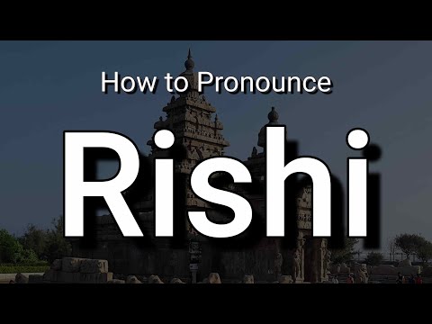 Rishi - Pronunciation and Meaning