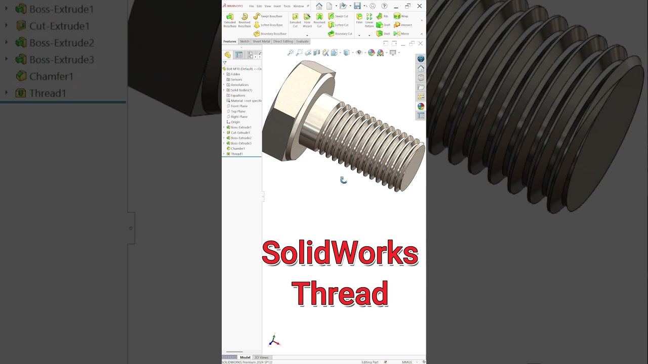 SolidWorks Thread Feature
