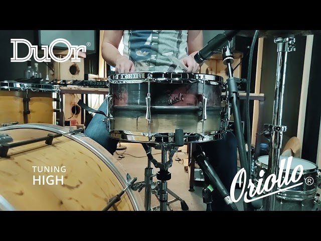 Mixed Spun Metal Snare Drum - Oriollo DuOr