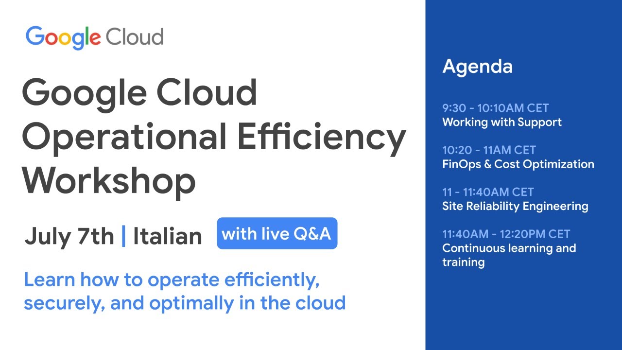 Google Cloud Operational Efficiency Workshop | FinOps & Cost Optimization