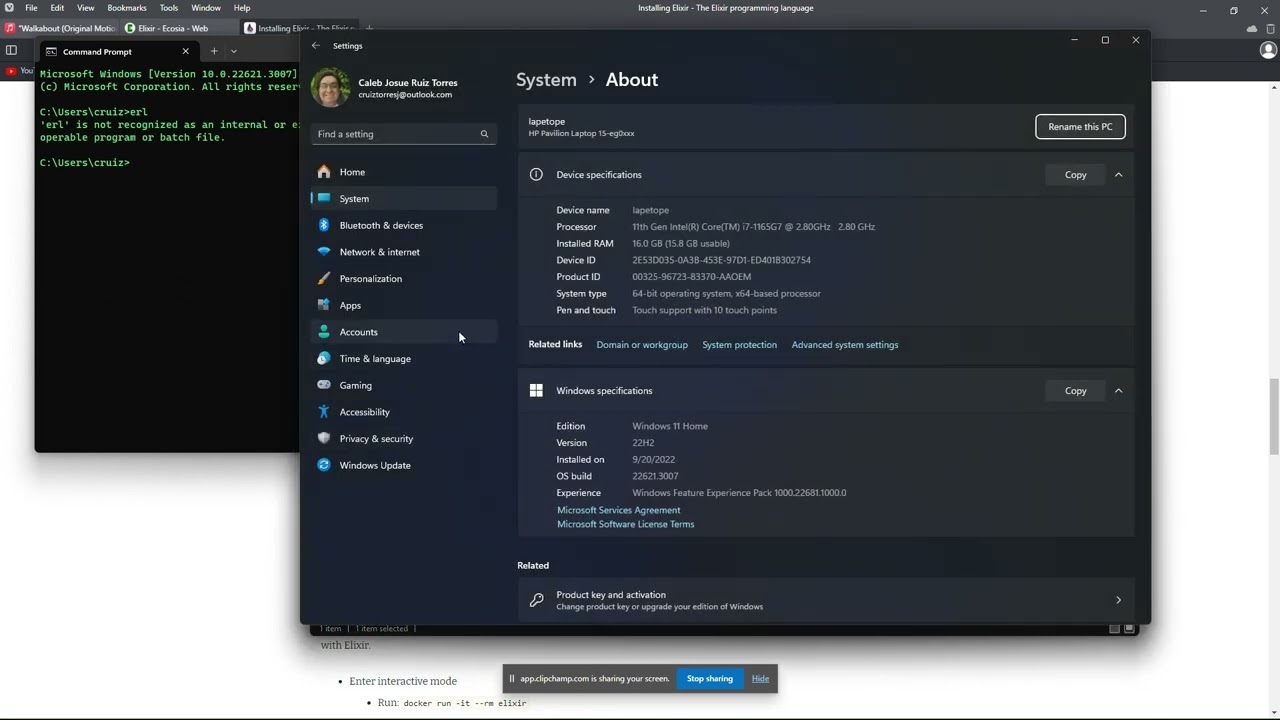 How To Install Elixir 1161 On Windows 11 Screencasts Elixir Programming Language Forum