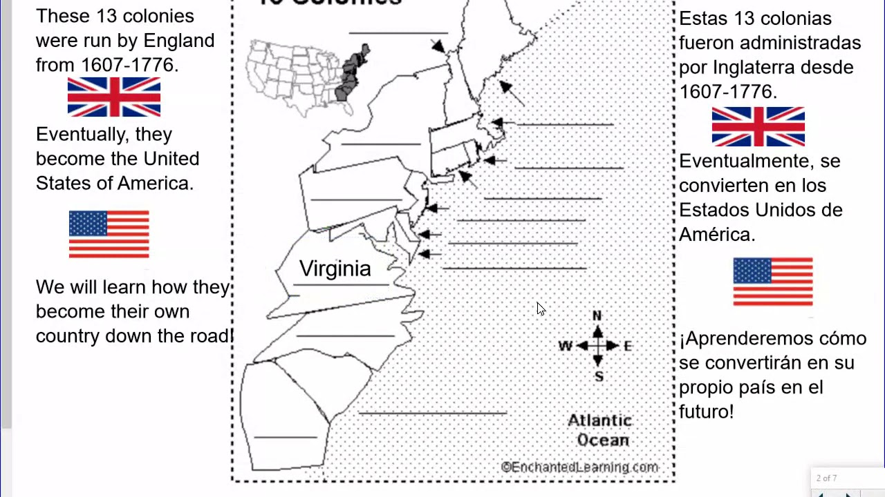 13 Colonies - Labeling Guide