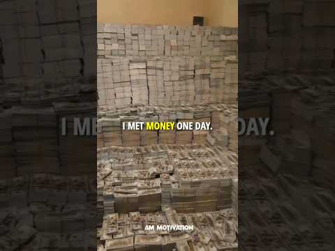 Sigmarule 🔥💸~I Met Money One Day 🤑💵~Money attitude status💸🤑 #motivation #sigmarule #shorts