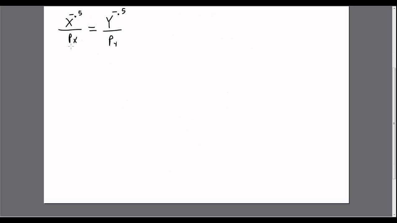 Derive a Demand Function From a Utility Function