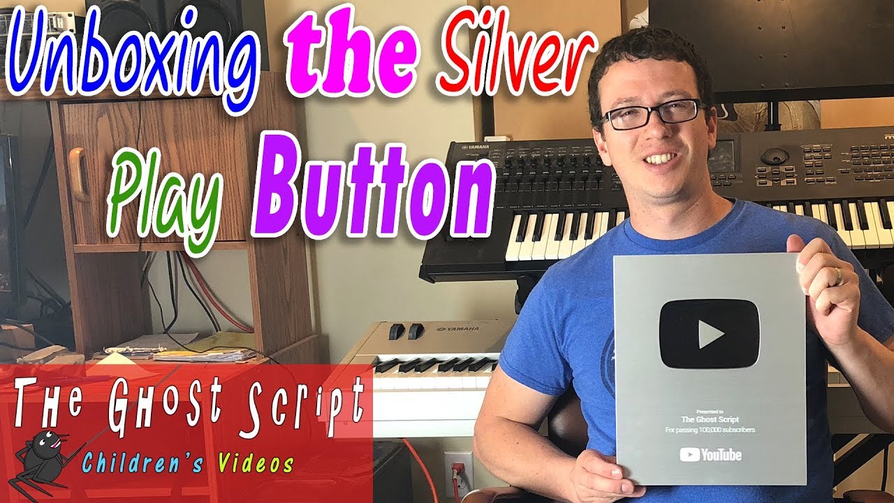Unboxing the YouTube Silver Play Button! THE GHOST SCRIPT