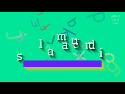 How to say "salmagundi"! (High Quality Voices)