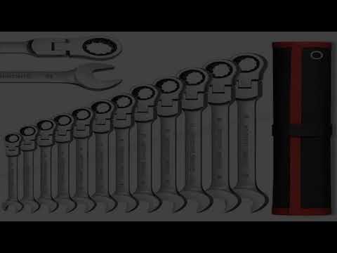 Flex Head Ratcheting Wrench Set,Combination Ended Spanner kits, Chrome Vanadium Steel Hand
