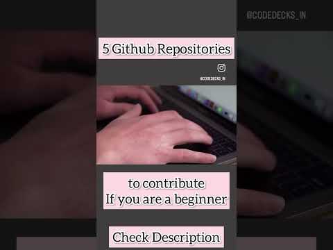 5 beginners friendly github projects | Github repositories
