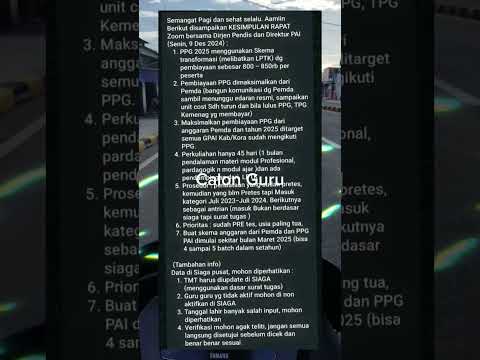Informasi PPG Guru Agama Islam PPG PAI 2025