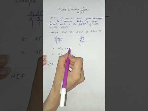 How to find HCF (Highest Common Factor)? #math #mathematics #mathshorts #mathstricks #hcf #hcf