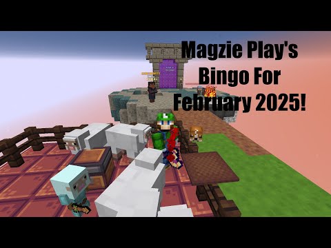 Magzie's End Bingo Review For February 2025: EP:423 Magzie's Hypixel Skyblock Playthrough!